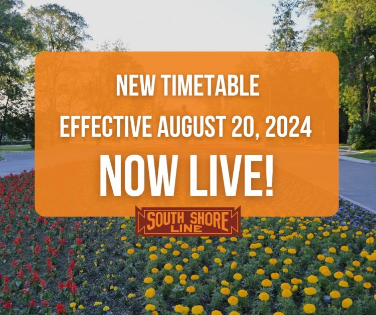 South Shore Line Announces Implementation of New Schedule - Effective ...