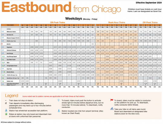 Train Schedules | South Shore Line