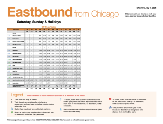 Train Schedules | South Shore Line