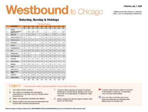 Train Schedules | South Shore Line