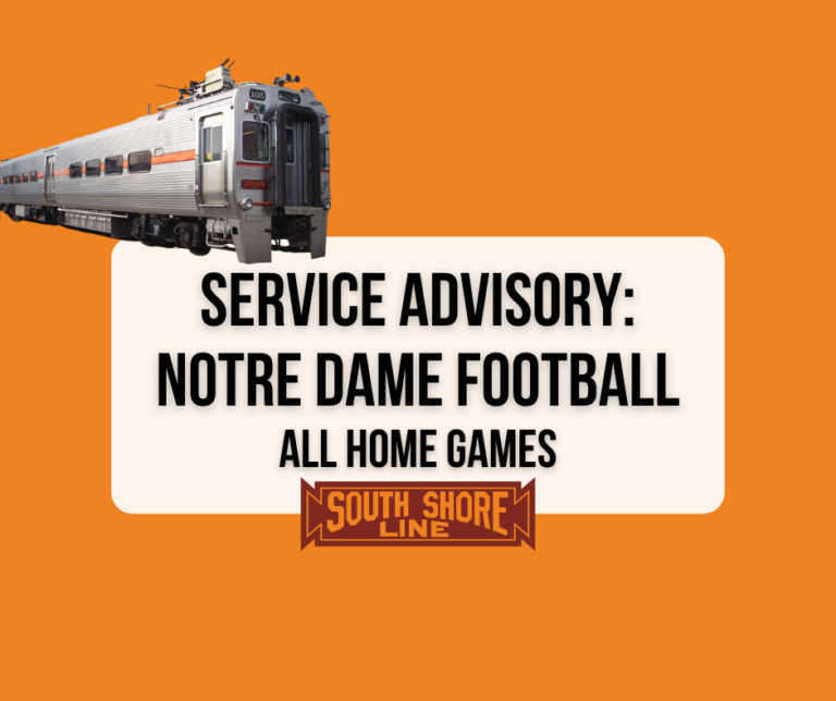 Notre Dame Football South Shore Service | South Shore Line