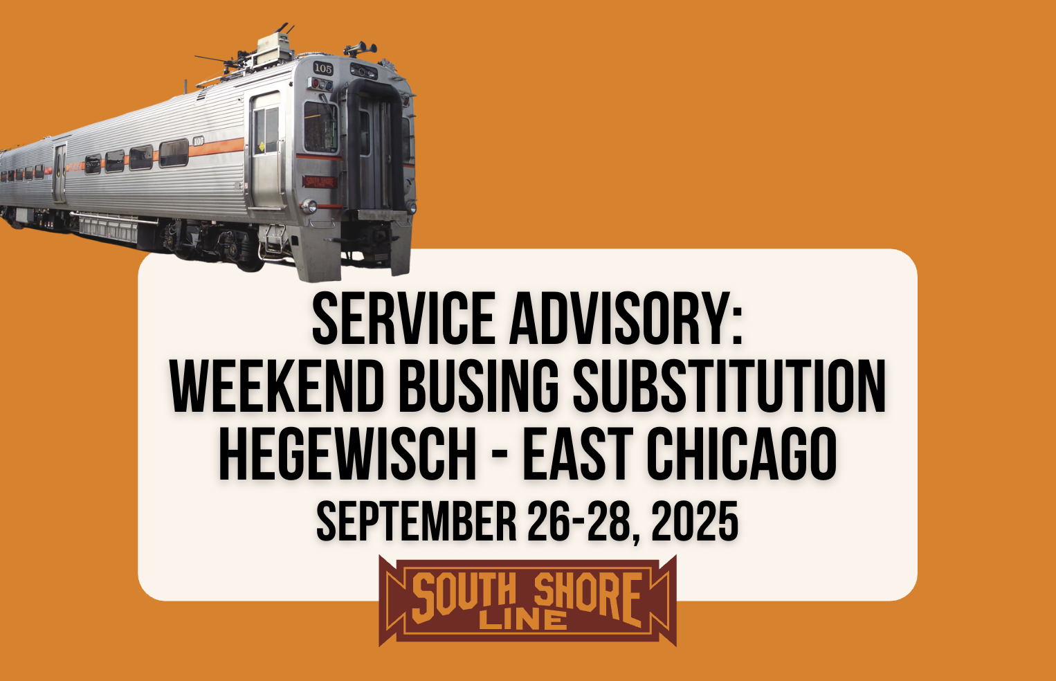 Service Advisory: Weekend Busing Substitution, Hegewisch - East Chicago ...