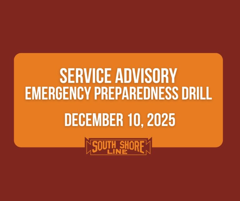 Emergency Preparedness Drill: December 10, 2025 | South Shore Line